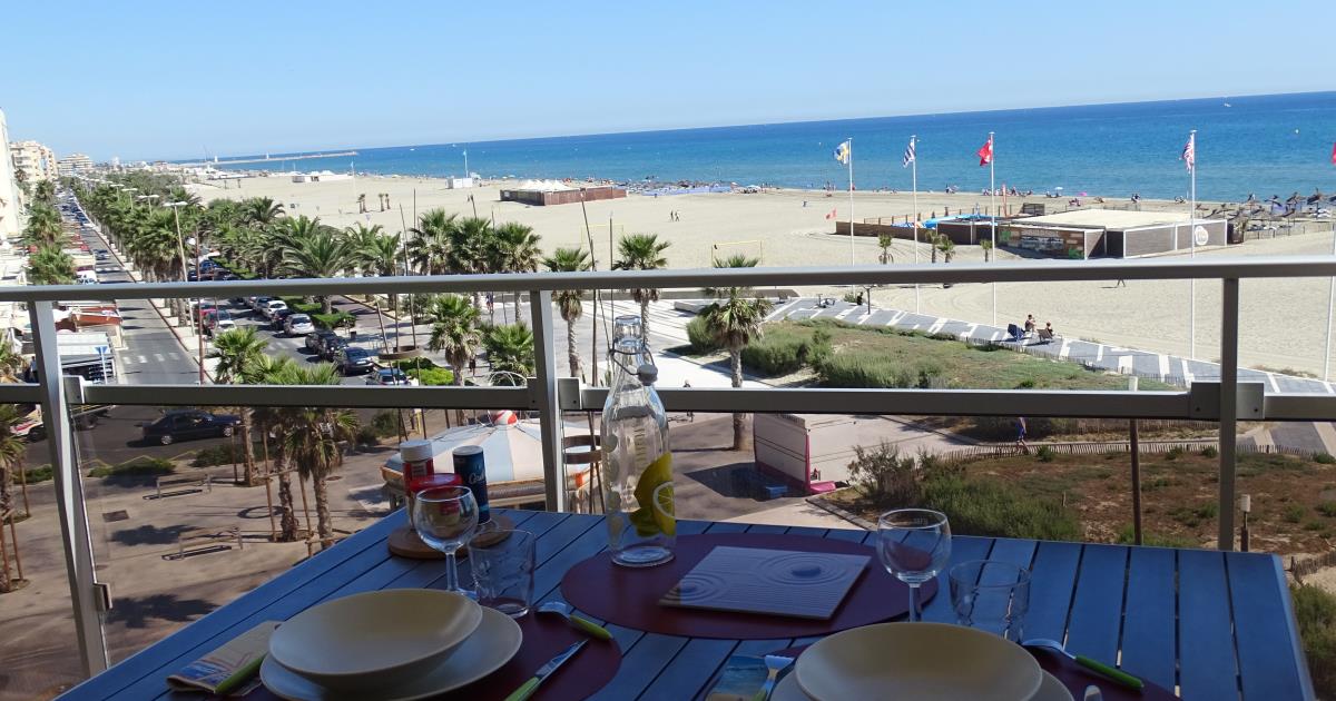 APT LES PIEDS DANS L'EAU, VUE MER, 4PERS. - Canet-en-Roussillon
