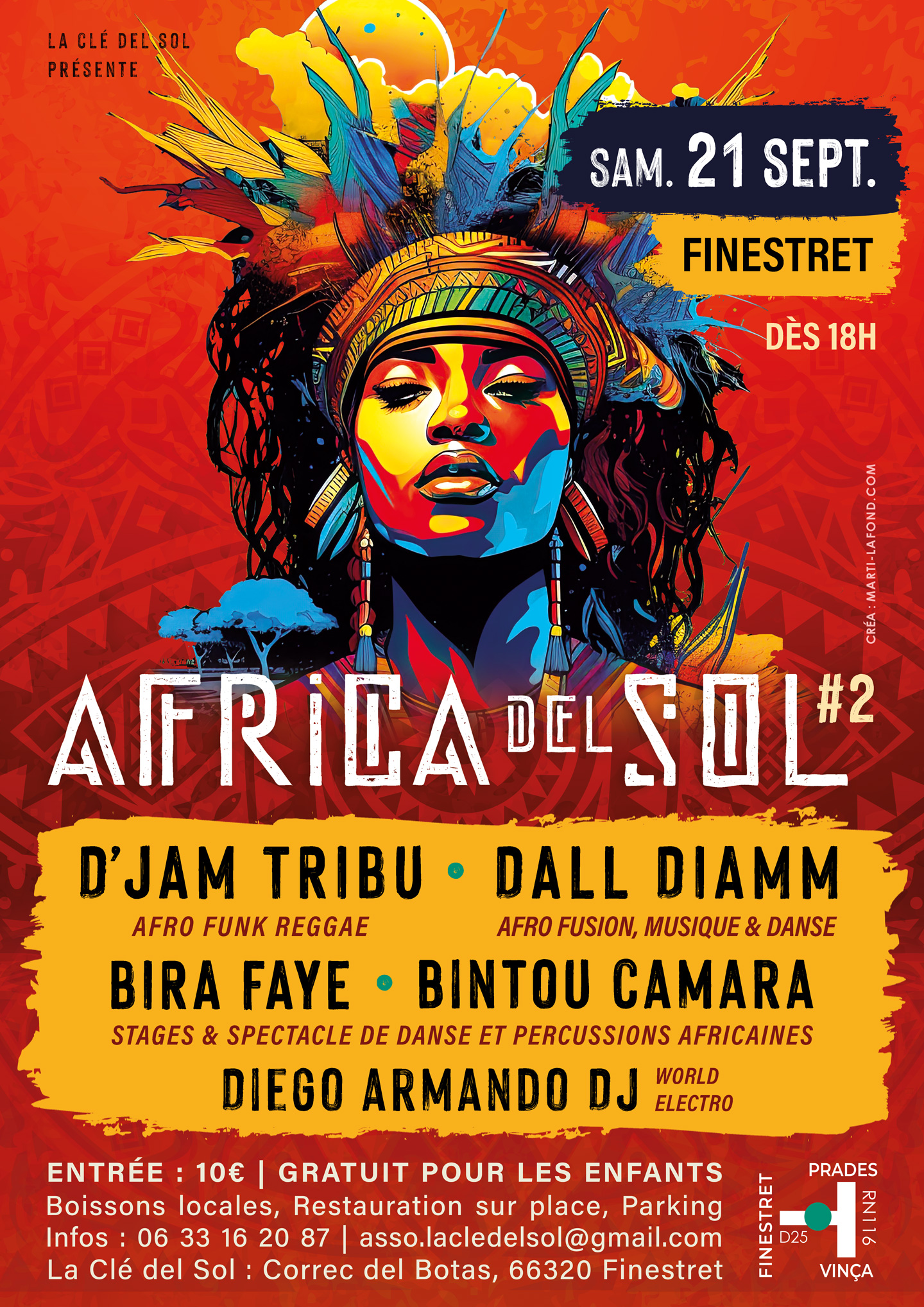 AFRICA DEL SOL - FESTIVAL MUSIQUE AFRO FUSION | FINESTRET | Concert